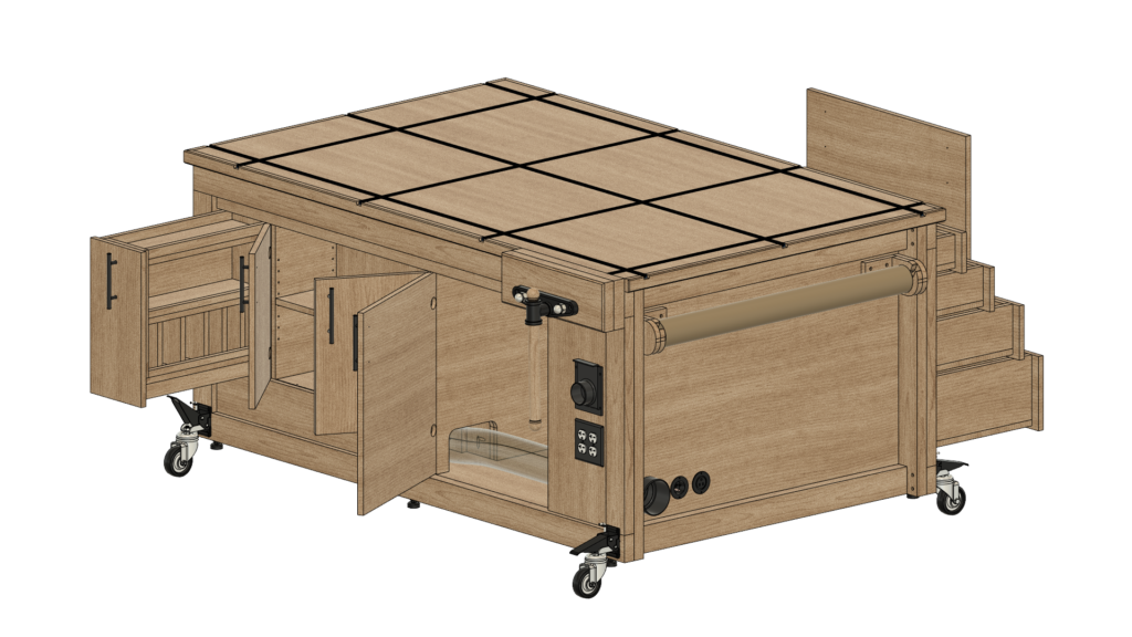 WORKBENCH WITH BUILT IN PLANER (Metric) – Vuleco DIY